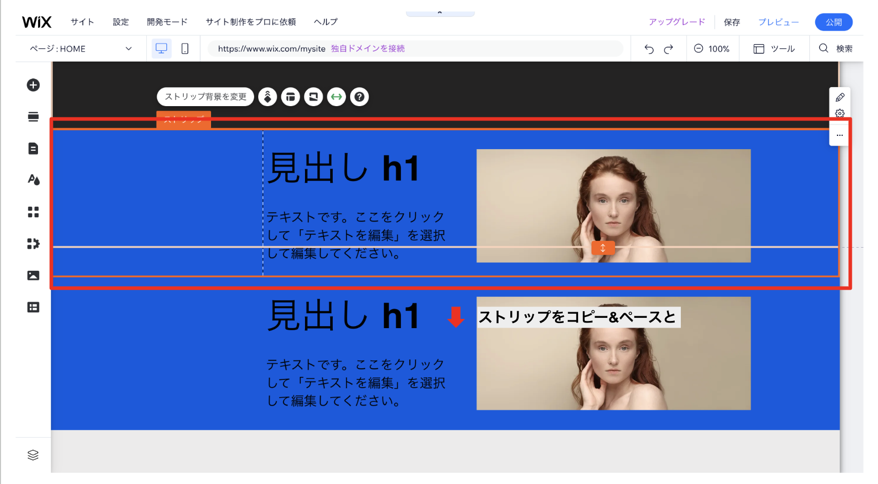 【知らないと損】Wix 正しいストリップ機能の活用方法 - 日本 Wix 挑戦所